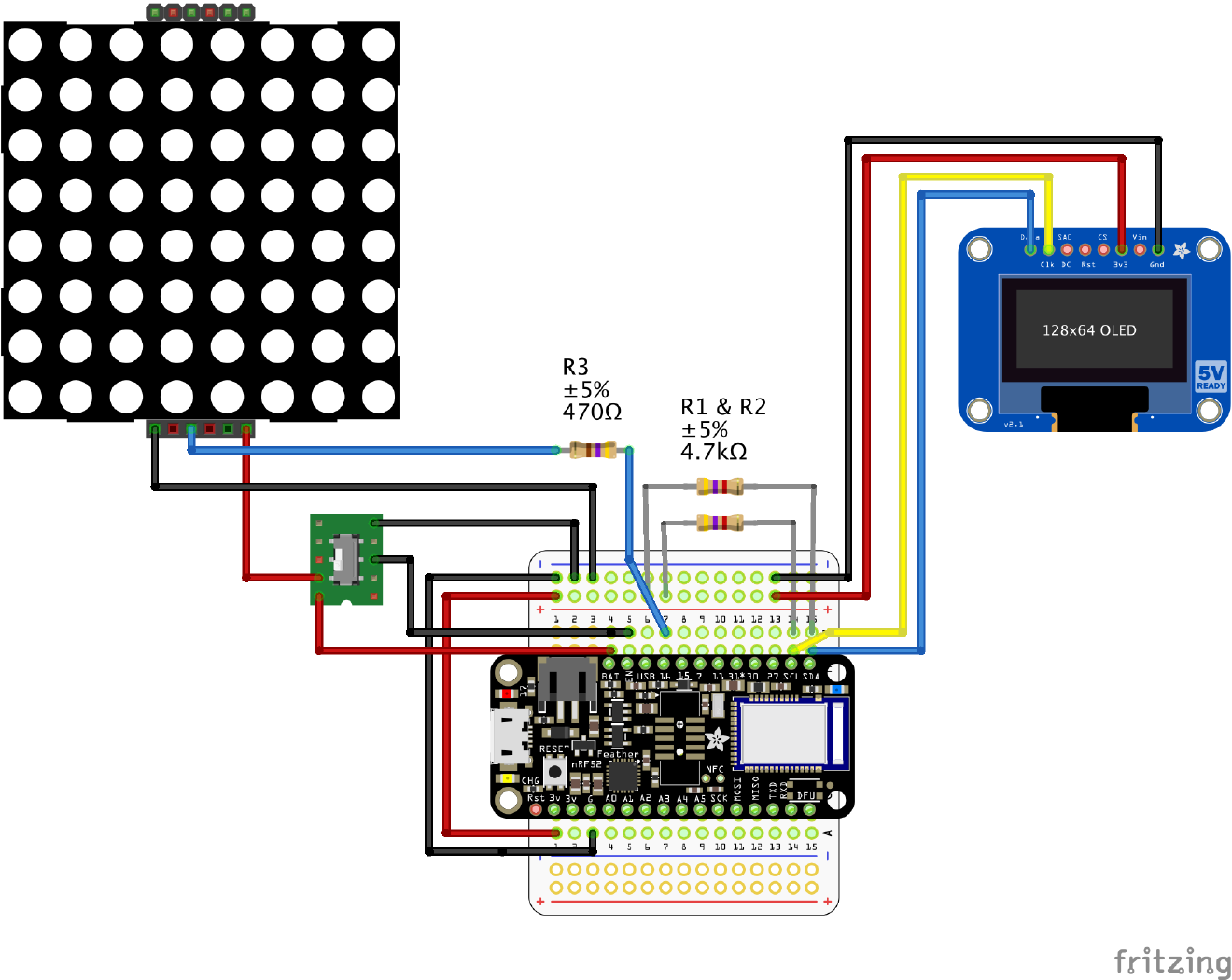 Bluetooth Controlled RGB LED Matrix · Moving Electrons