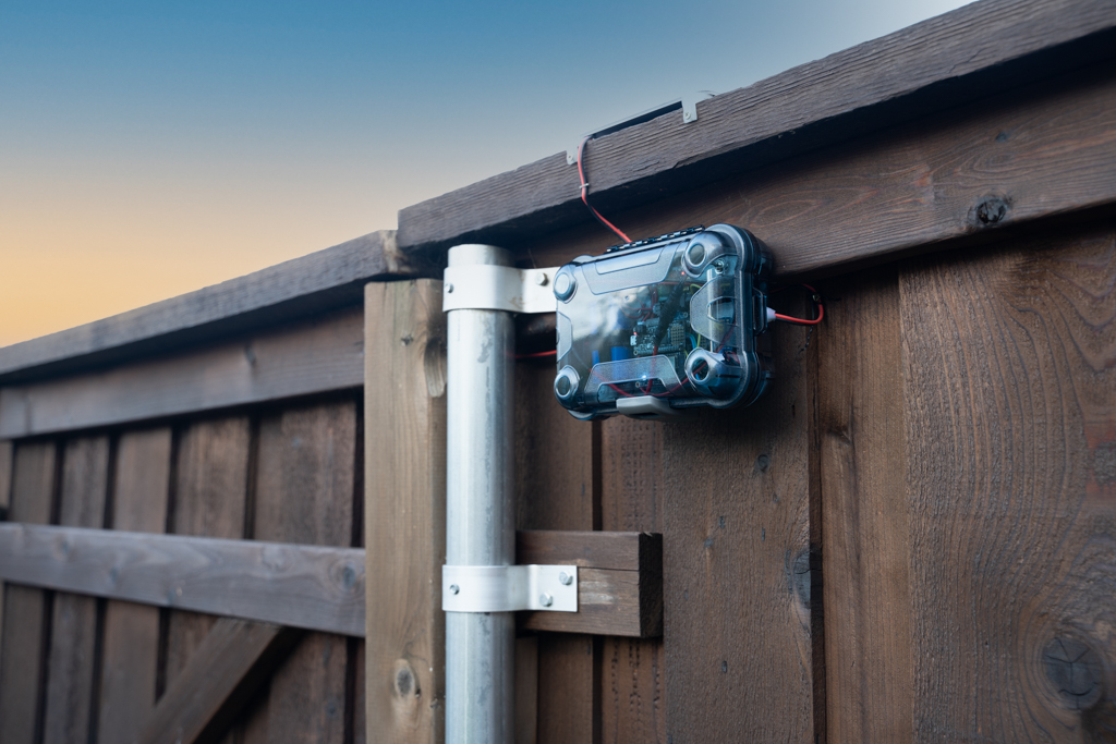 HomeKit Connected Fence Door Monitoring System · Moving Electrons